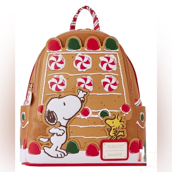 Loungefly | Bags | Loungefly Peanuts Snoopy And Woodstock Festive ...